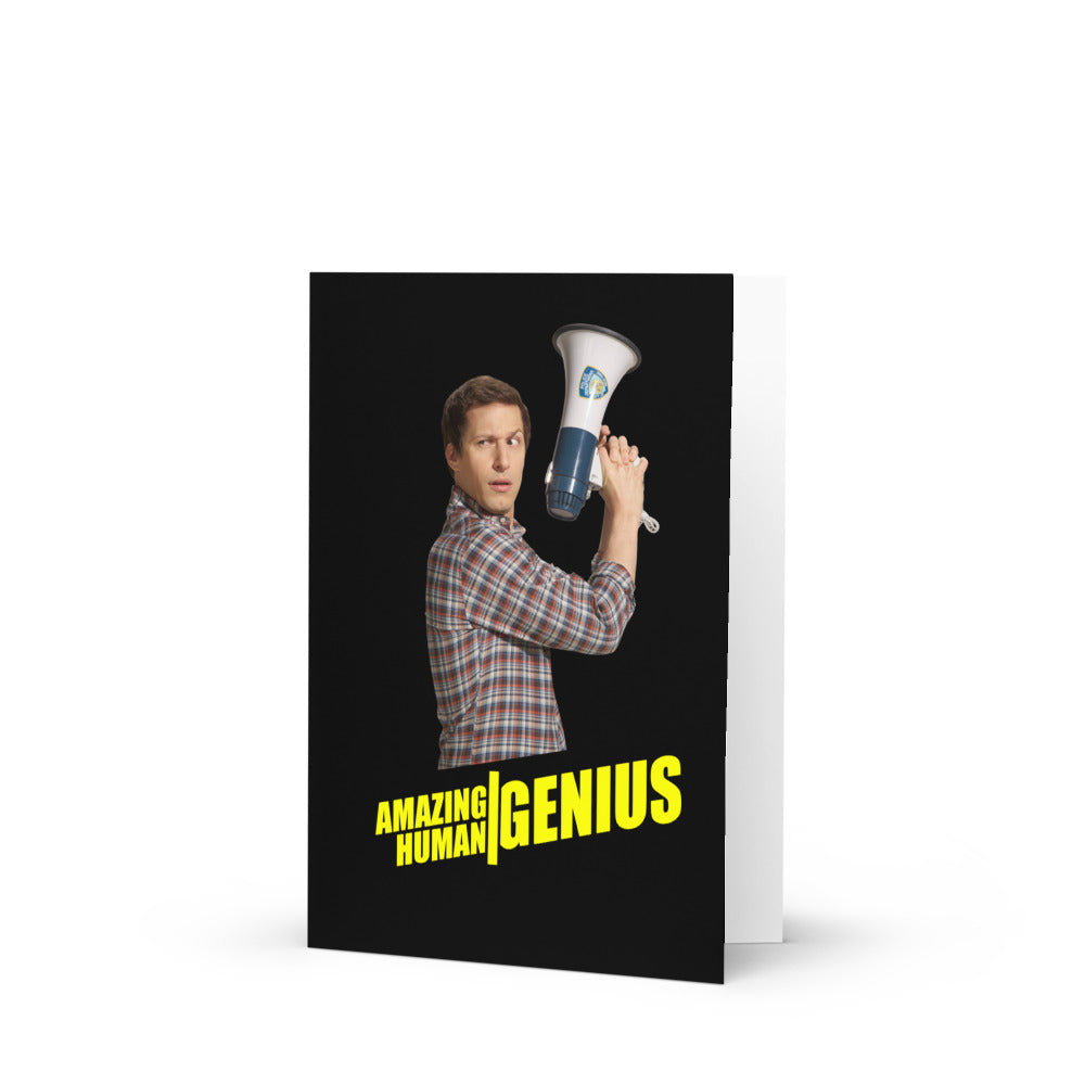 Brooklyn Nine-Nine Amazing Human/Genius Greeting Card