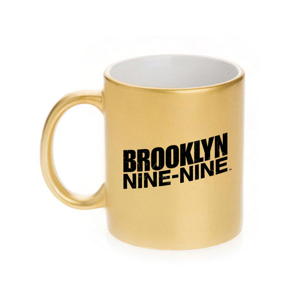 Brooklyn Nine-Nine Logo 11 oz Gold Metallic Mug