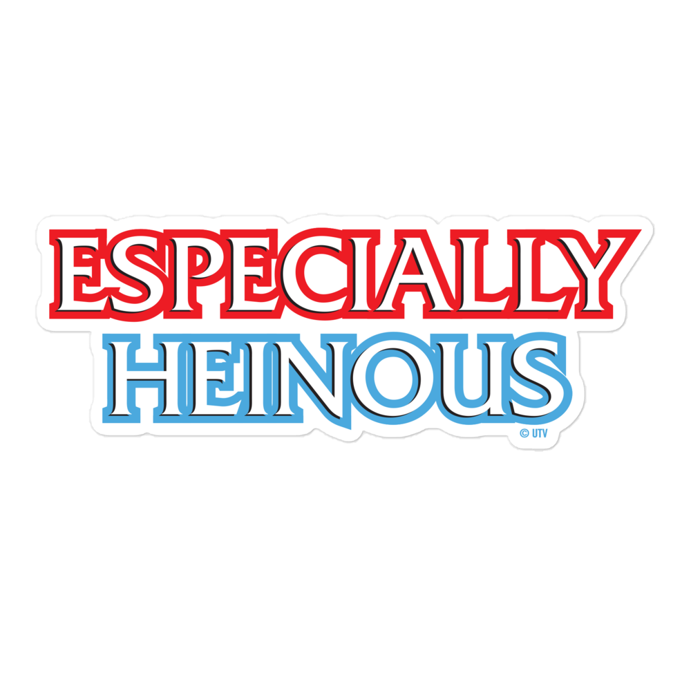 Law & Order: SVU Especially Heinous Die Cut Sticker