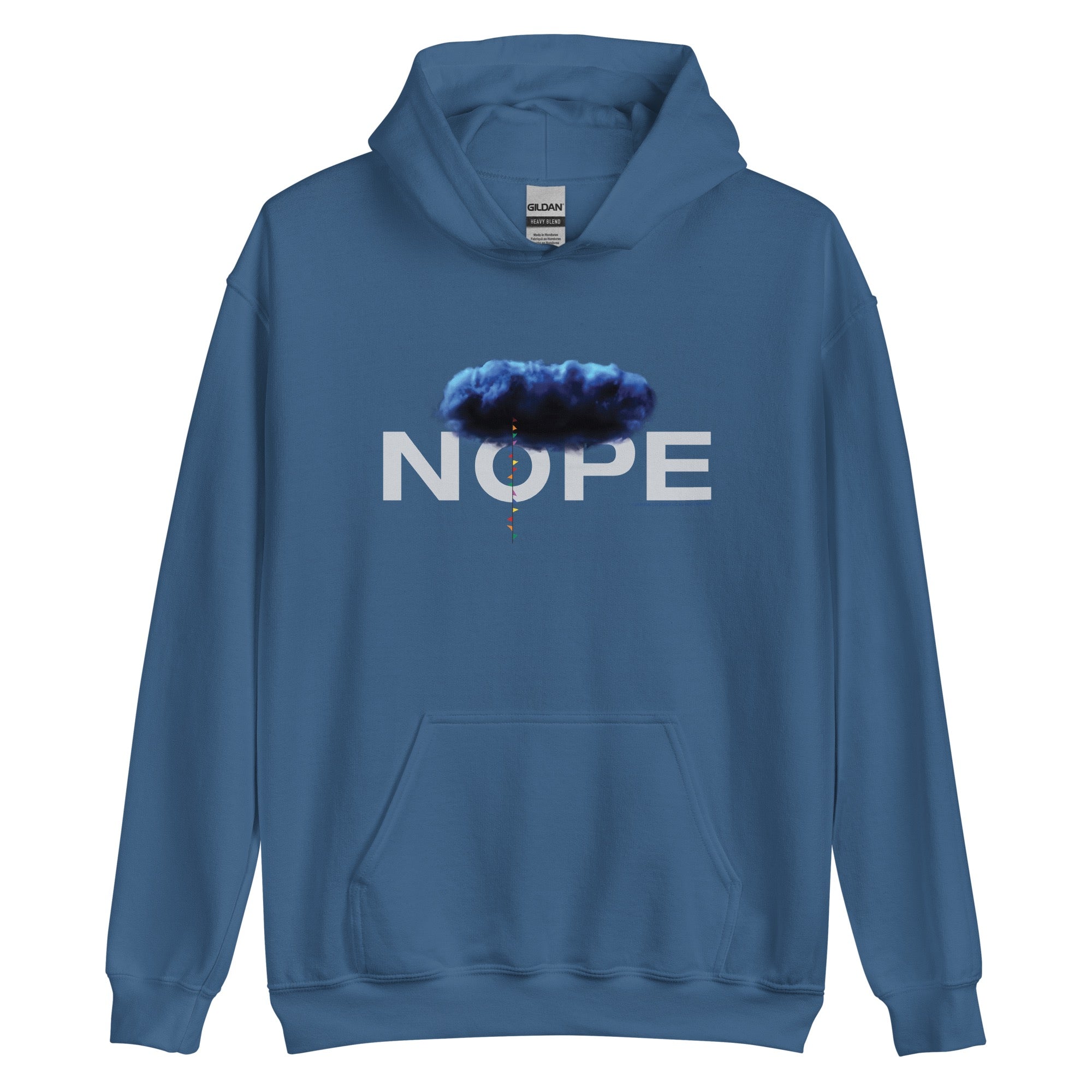 NOPE Blue Cloud Logo Hoodie