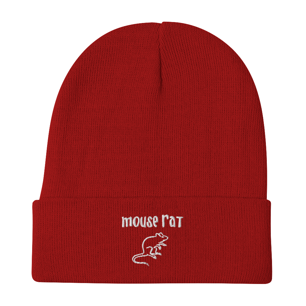 Parks and Recreation Mouse Rat Embroidered Beanie